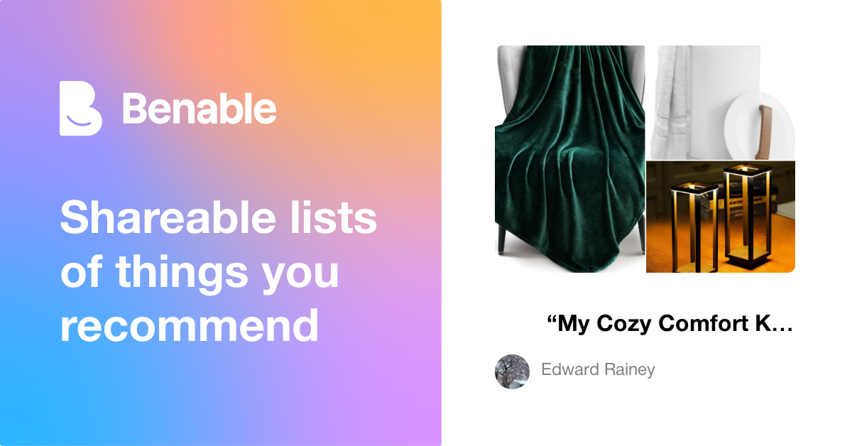 🌙🔥 “My Cozy Comfort Kit for Winding Down After Long Days”