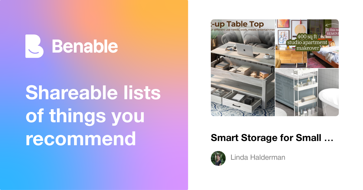 Smart Storage for Small Spaces