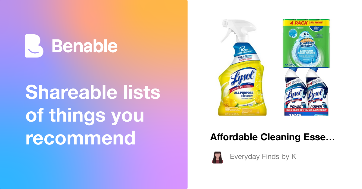 Affordable Cleaning Essentials – Home & Everyday Cleaning Must-Haves