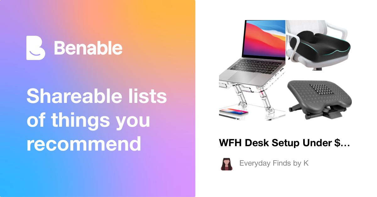 WFH Desk Setup Under $100 | Affordable Work-From-Home Desk Essentials ...