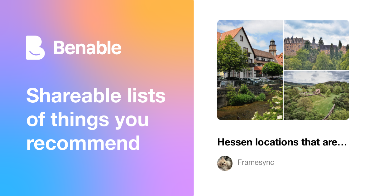 Hessen locations that are ABSOLUTELY worth visiting