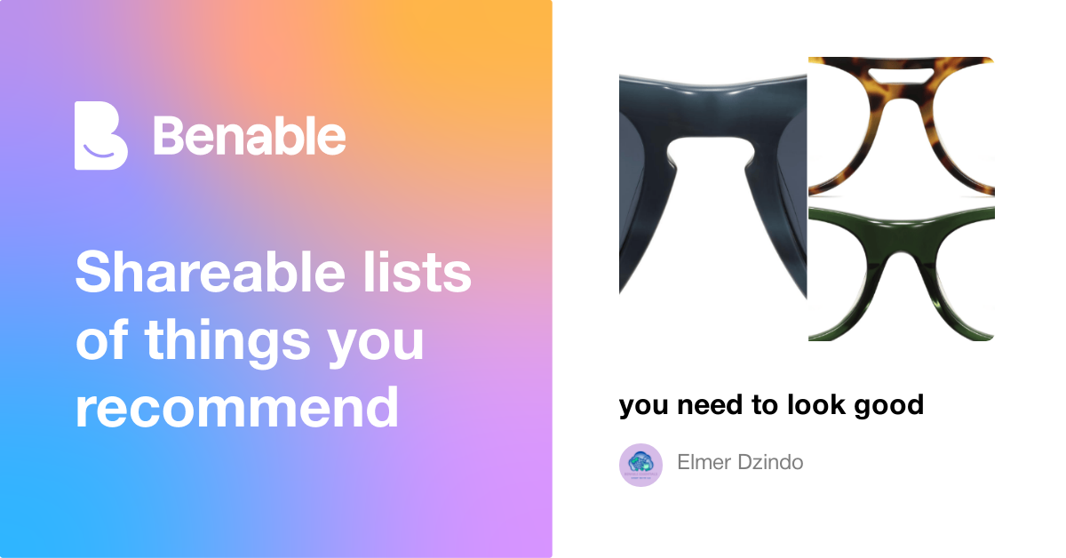 you need to look good