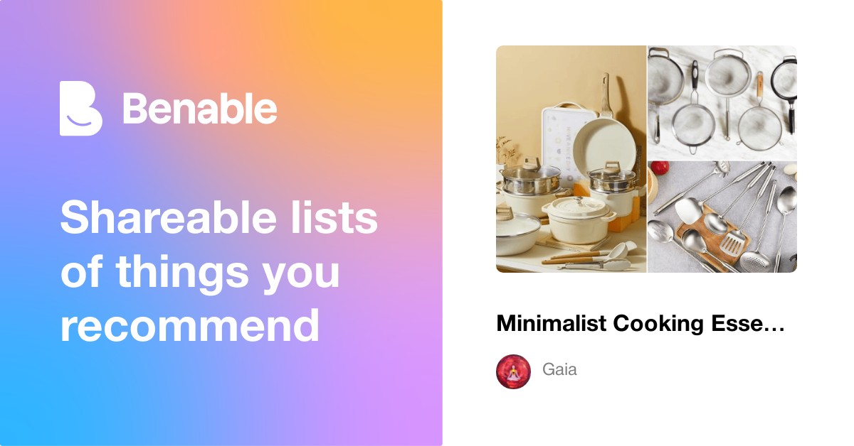 Minimalist Cooking Essentials for Nomads, Minimalists and Small Spaces 🥘