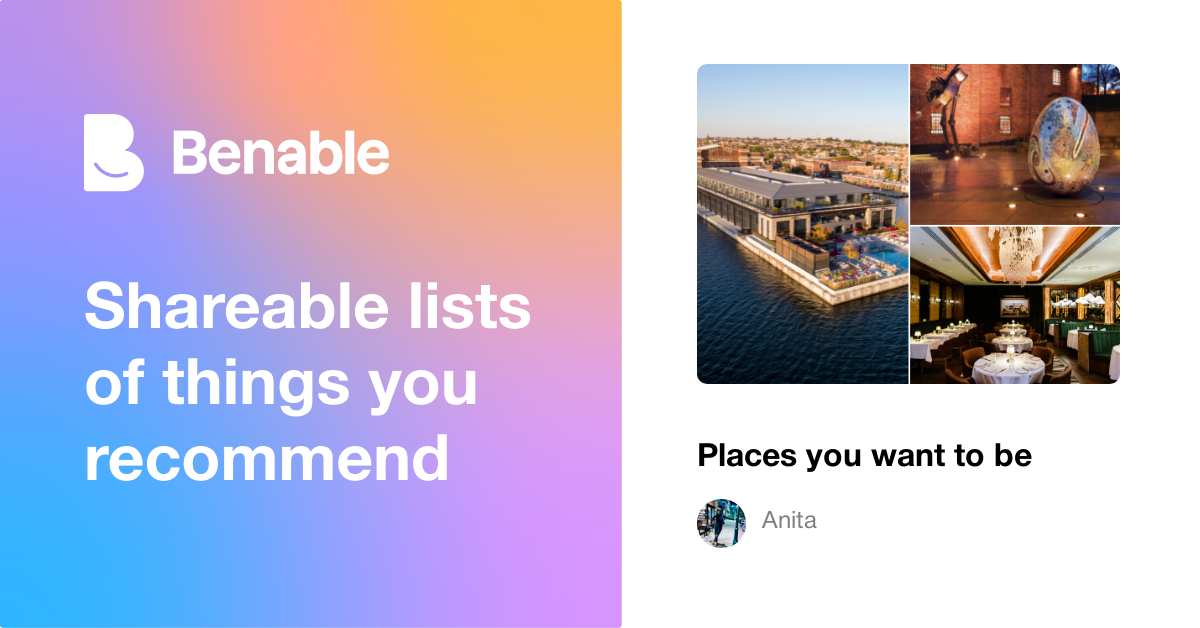 Places you want to be