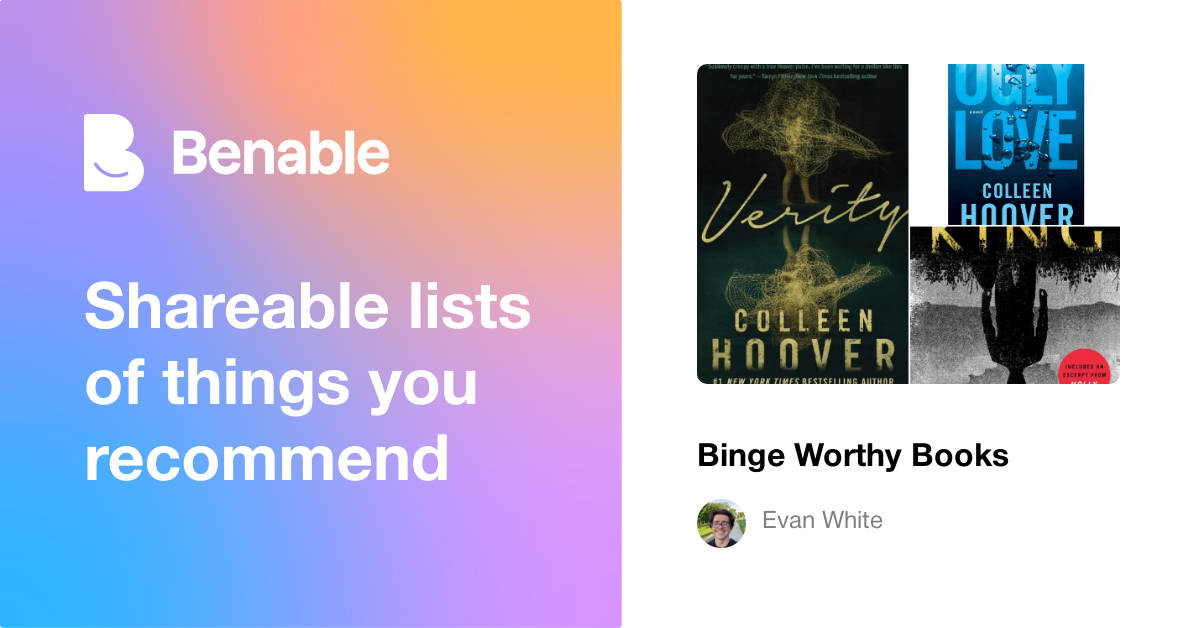 Binge Worthy Books 📚