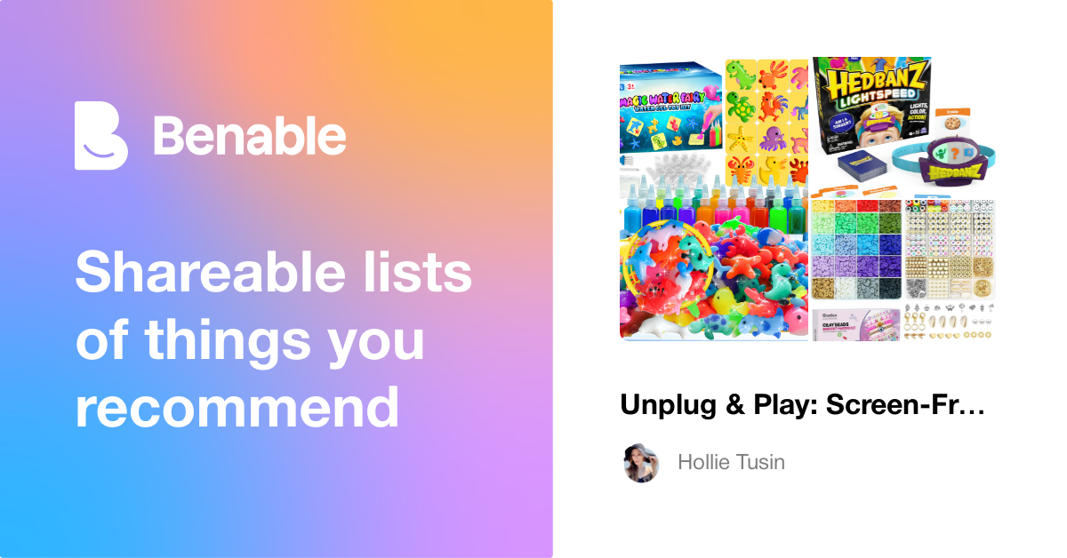 Unplug & Play: Screen-Free Ideas For The Kids