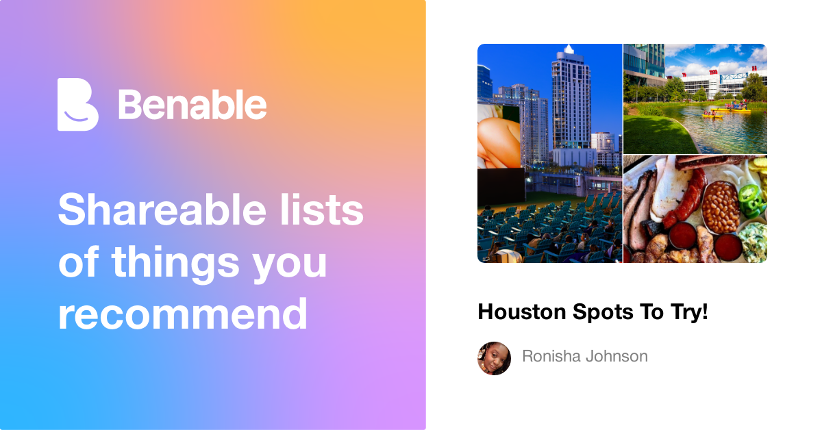 Houston Spots To Try!