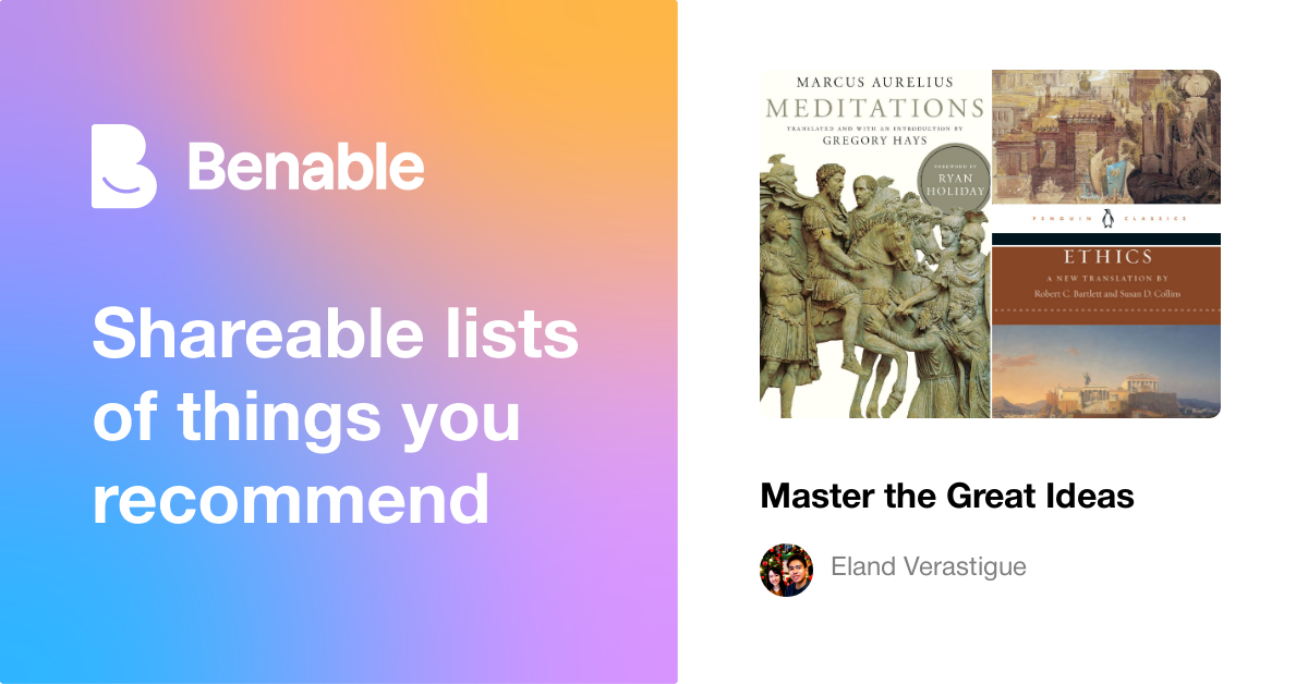 Master the Great Ideas