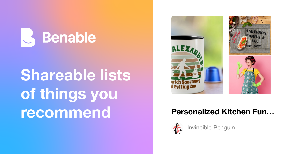 Personalized Kitchen Fun! Totally unique kitchen and dining ware, all ...