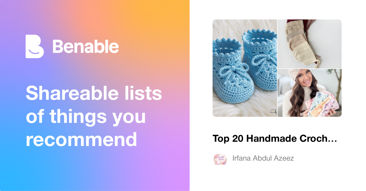 Top 20 Handmade Crochet Items (2026) – Cute, Useful & Gift-Friendly