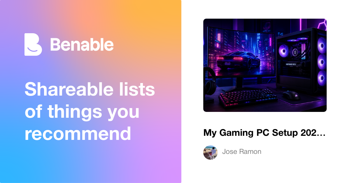 My Gaming PC Setup 2026 – Best Performance for Every Dollar