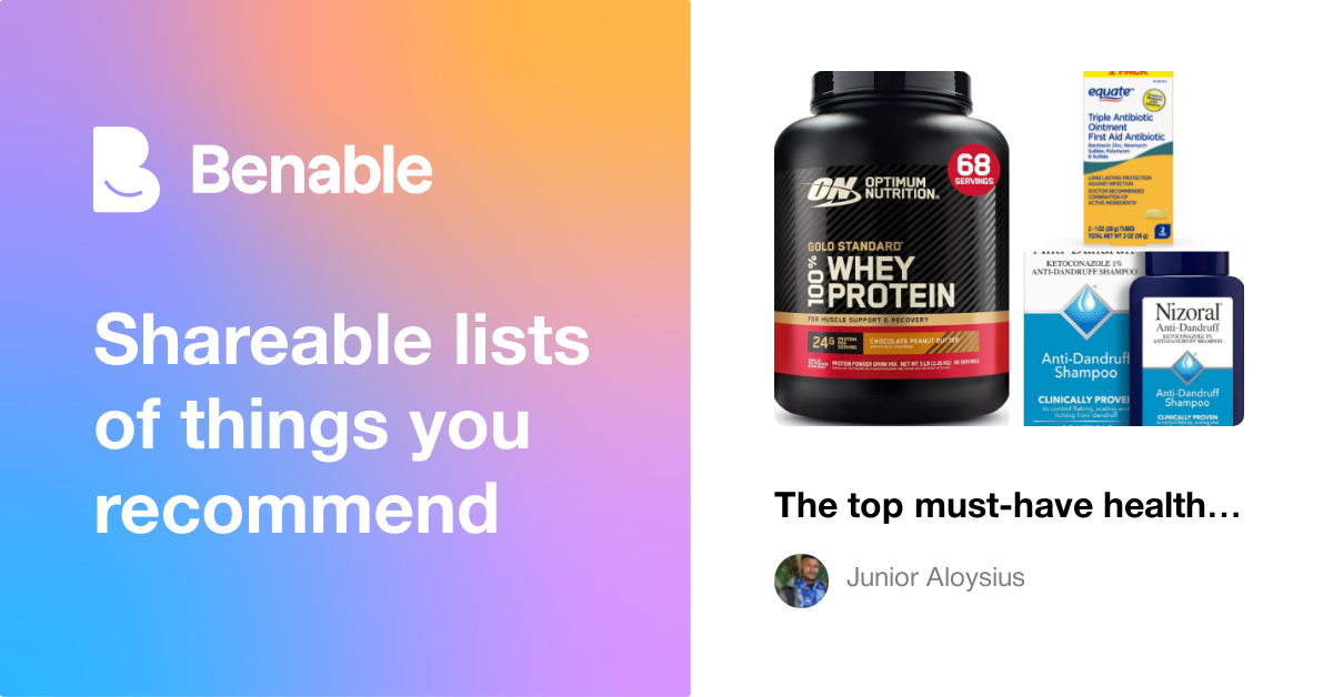The top must-have health Products