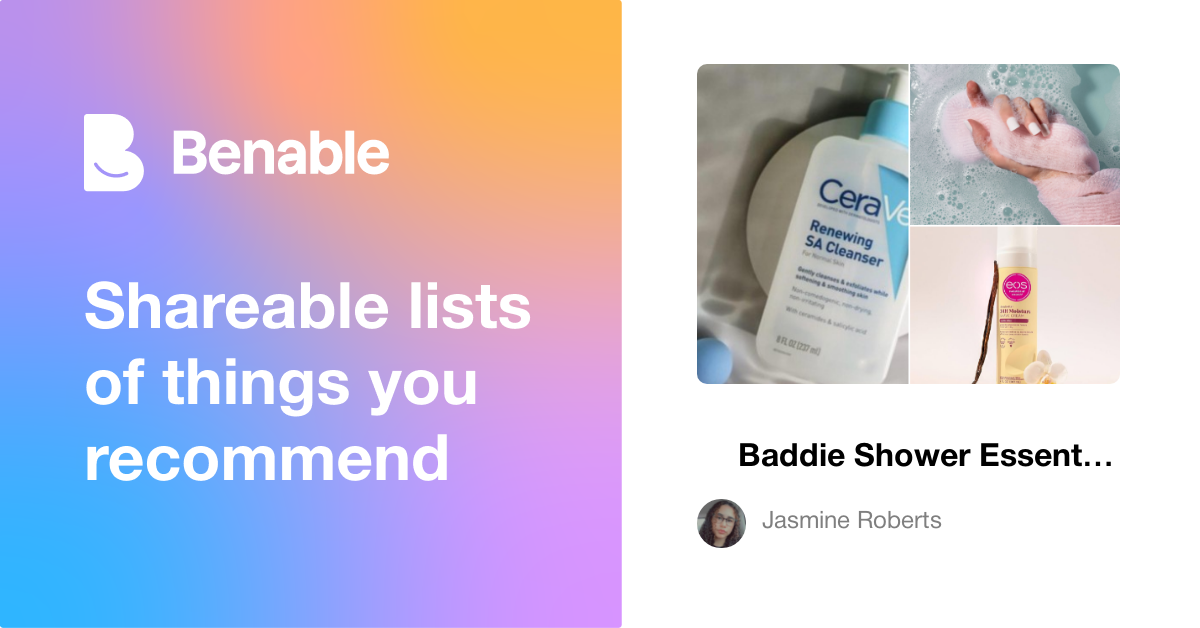 🫧 Baddie Shower Essentials 🫧