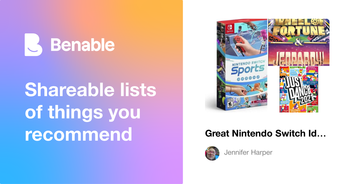 Great Nintendo Switch Ideas