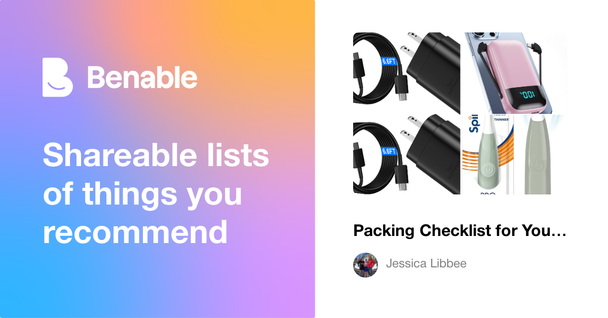 Packing Checklist for Your Next Trip