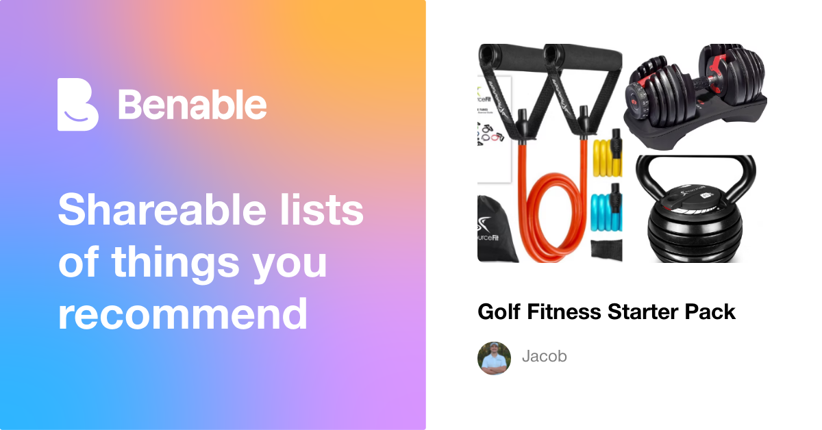 Golf Fitness Starter Pack