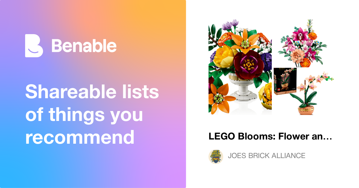LEGO Blooms: Flower and Plant Sets