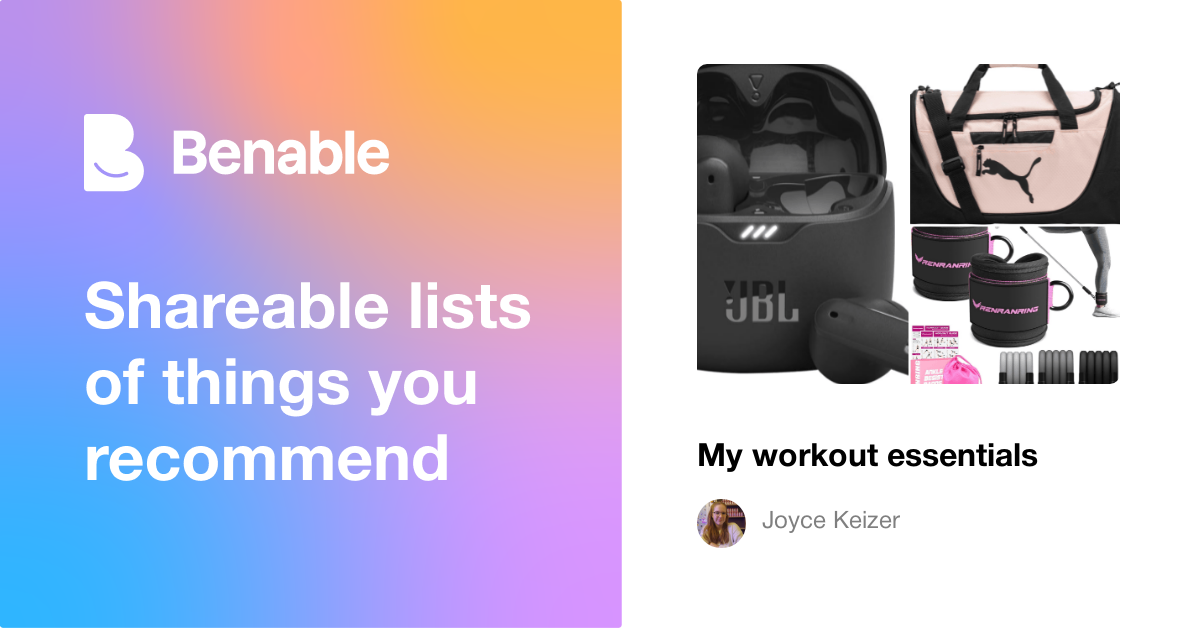 My Workout Essentials