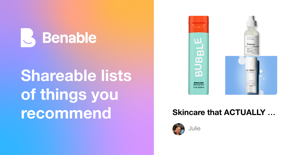 Skincare that ACTUALLY works