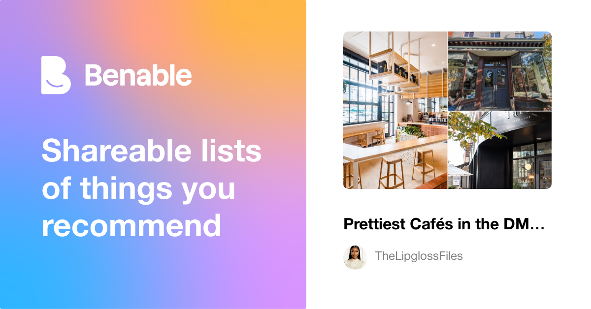 Prettiest Cafés in the DMV Area