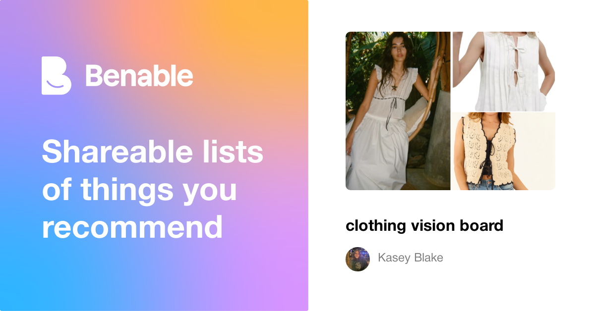 2025 clothing vision board
