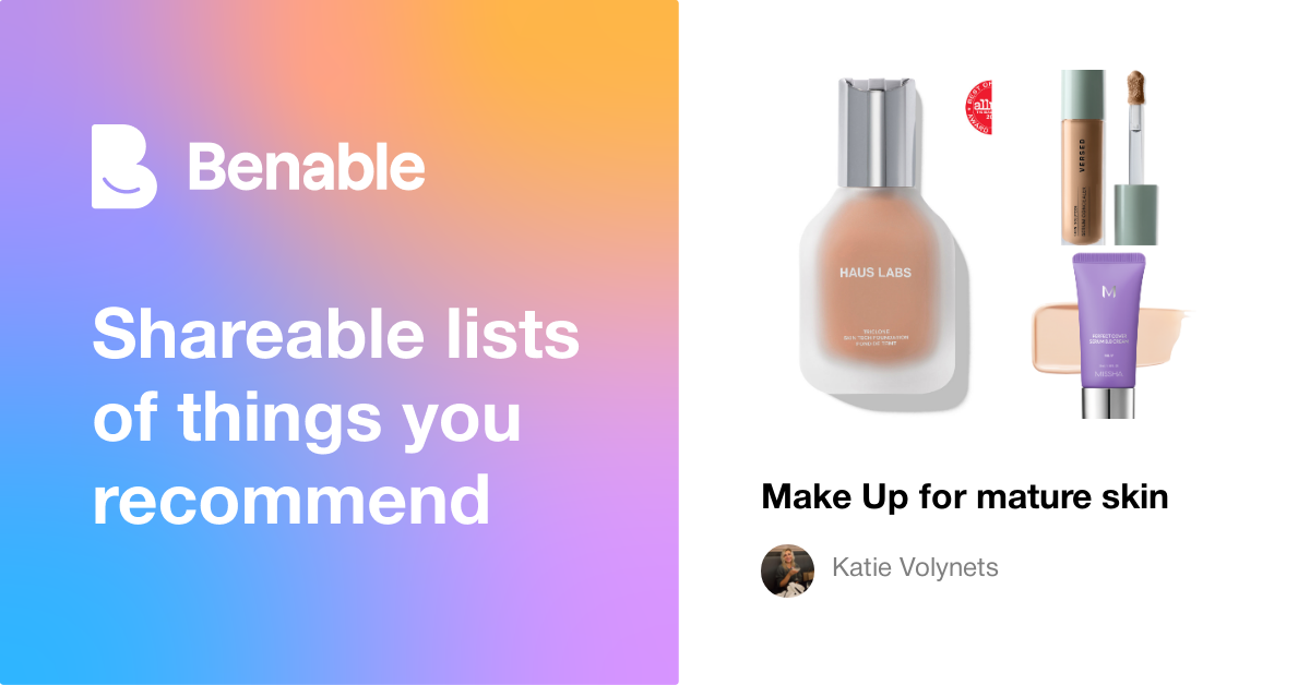 Make Up for mature skin