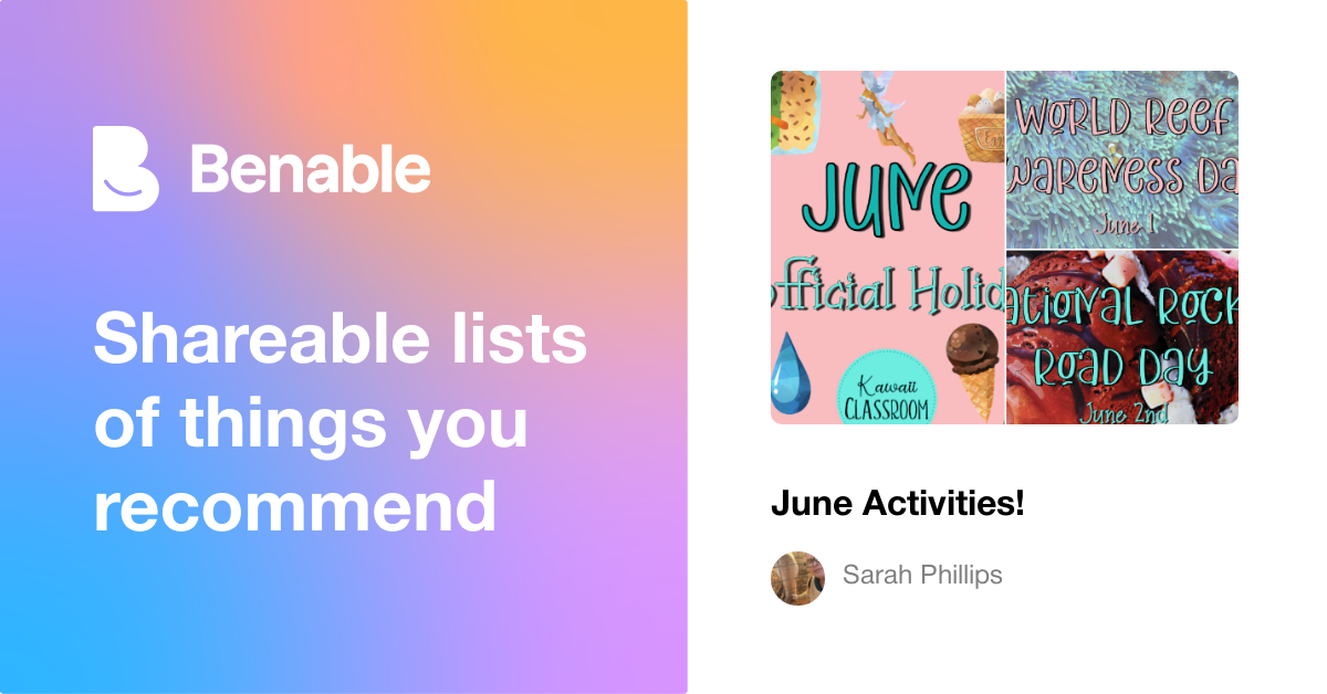 June Activities!