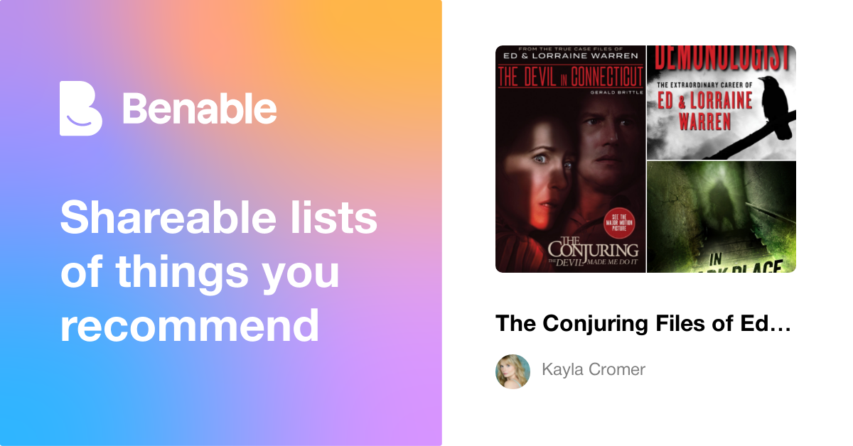 The Conjuring Files of Ed & Lorraine Warren