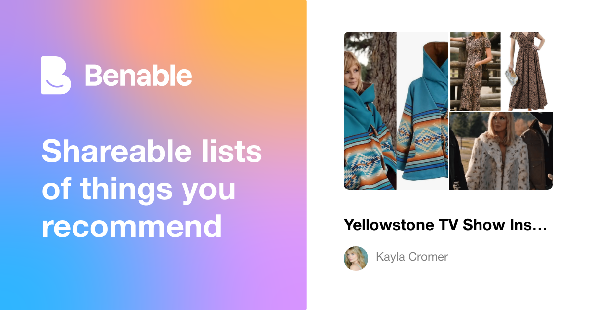 Yellowstone TV Show Inspired Ladies Fashion