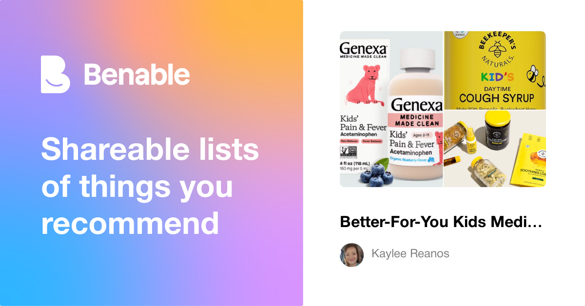 Better-For-You Kids Medicine