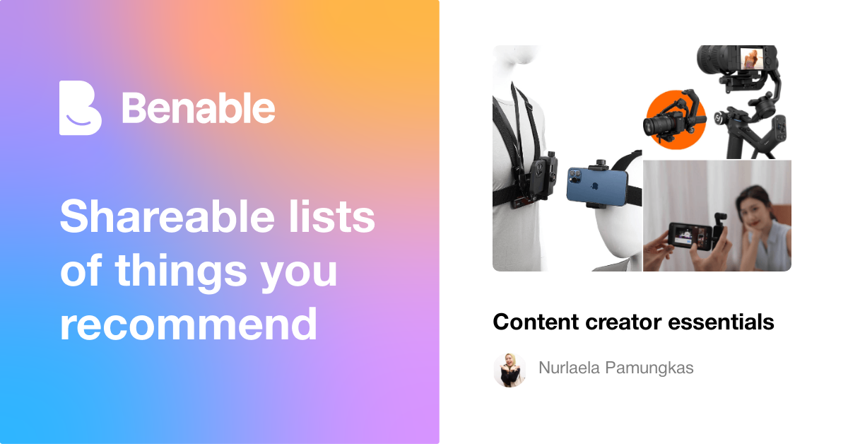 Content creator essentials