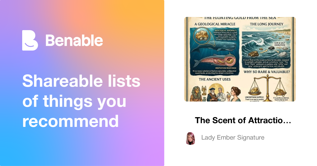 🌊 The Scent of Attraction: The Master List of Authentic Ambergris ...
