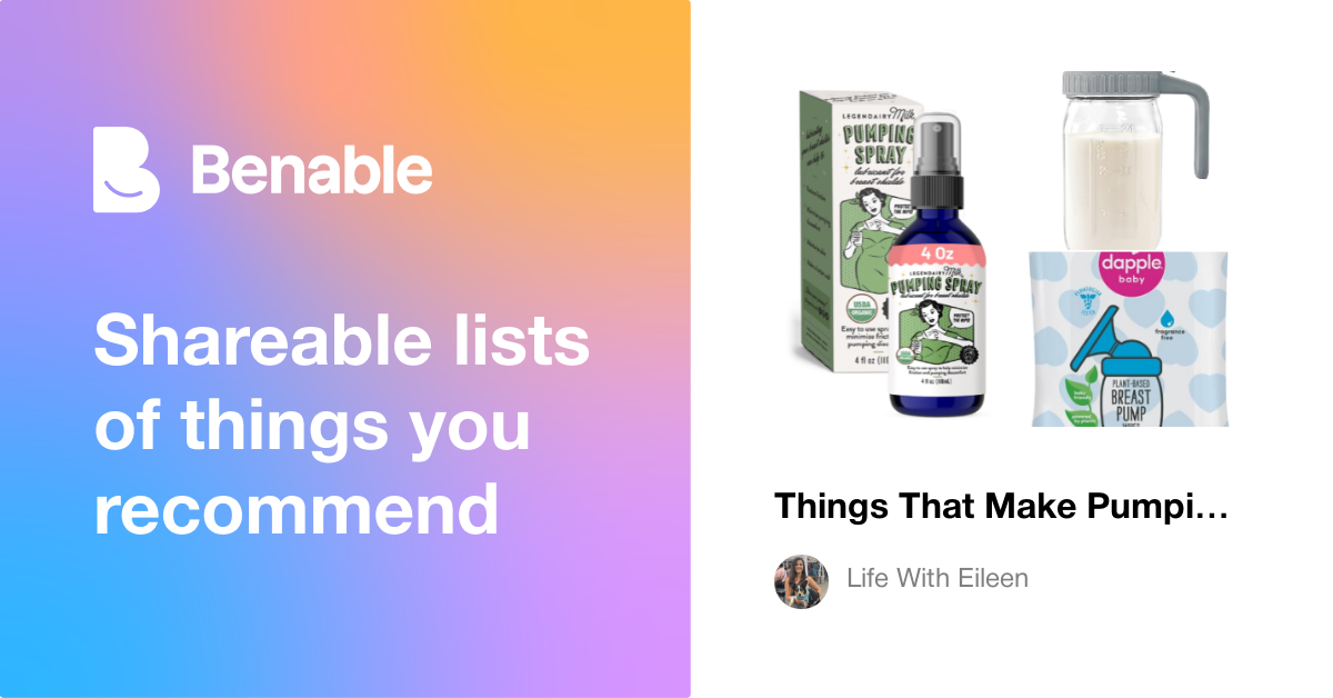 Things That Make Pumping Easier