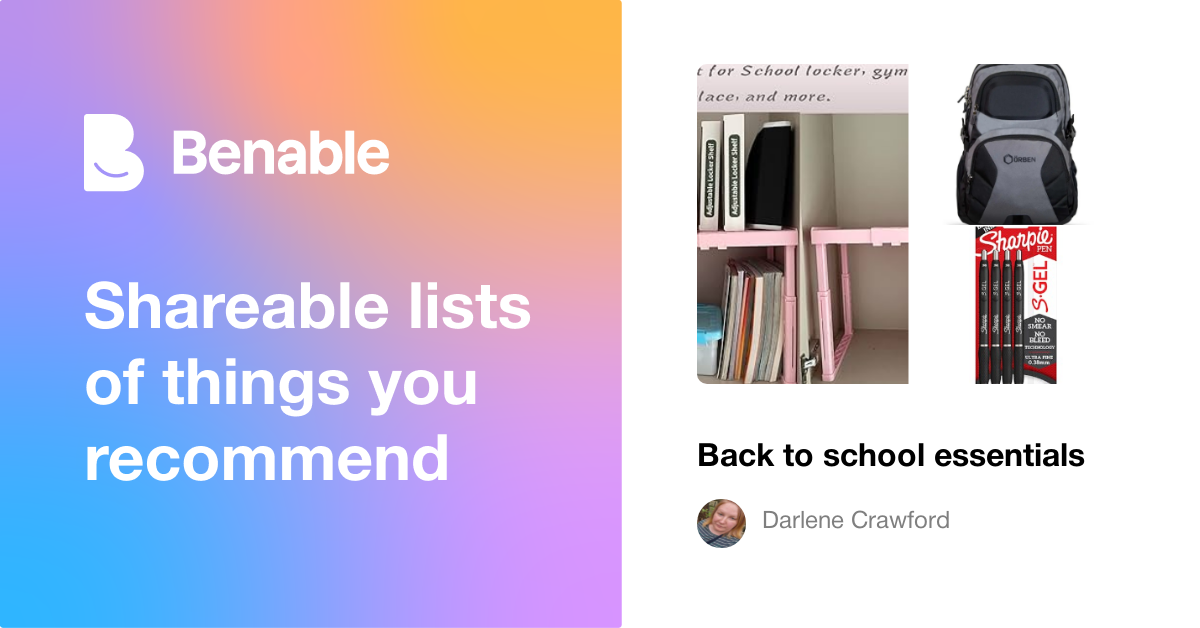 Back to school essentials