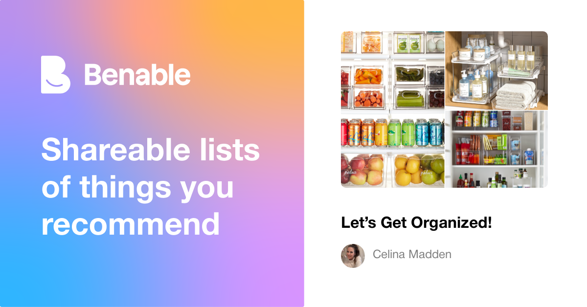 Let’s Get Organized!