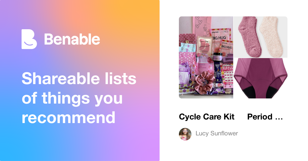 Cycle Care Kit Period Self-Care Essentials for Girls