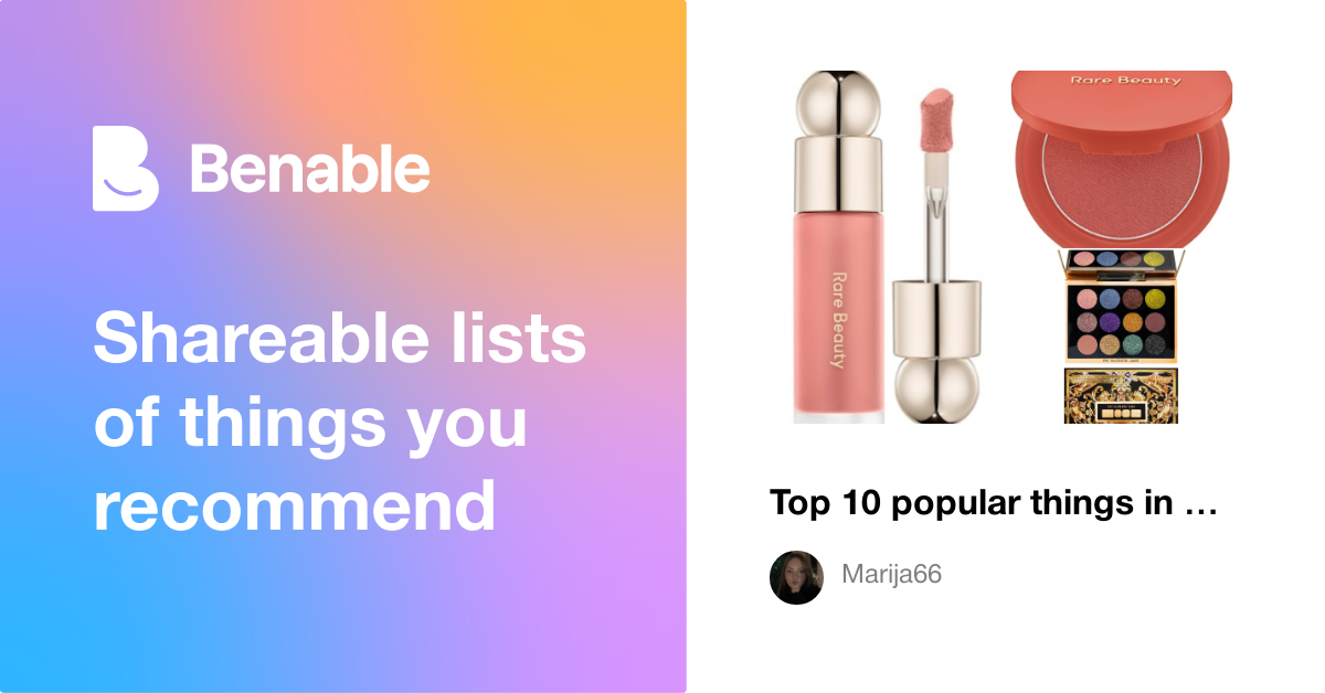 Top 10 popular things in 2025