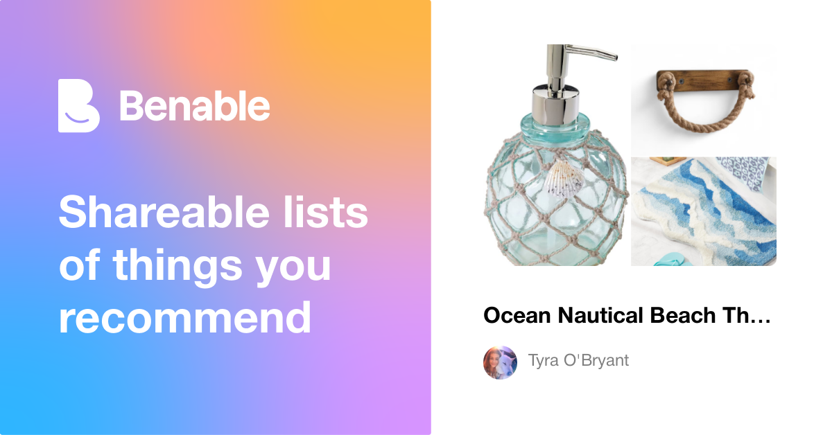 Ocean Nautical Beach Theme Bathroom 🐚 🐟