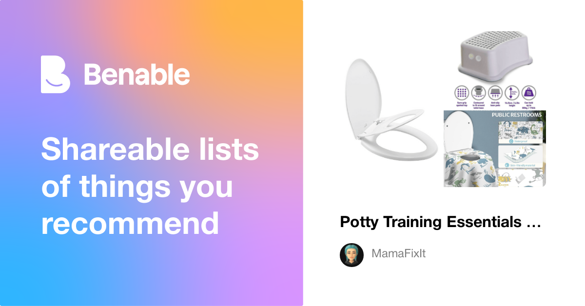 Potty Training Essentials from mom of 4