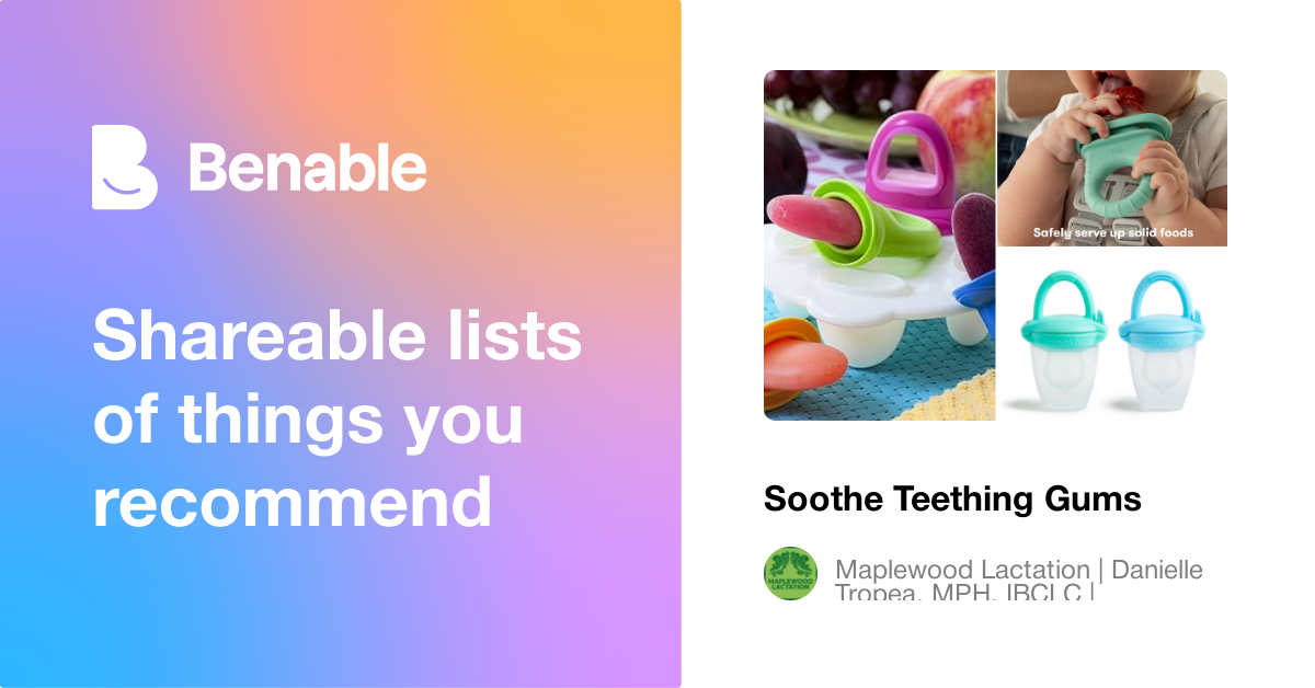 Soothe Teething Gums