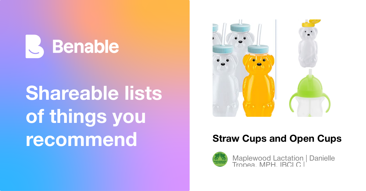Straw Cups and Open Cups
