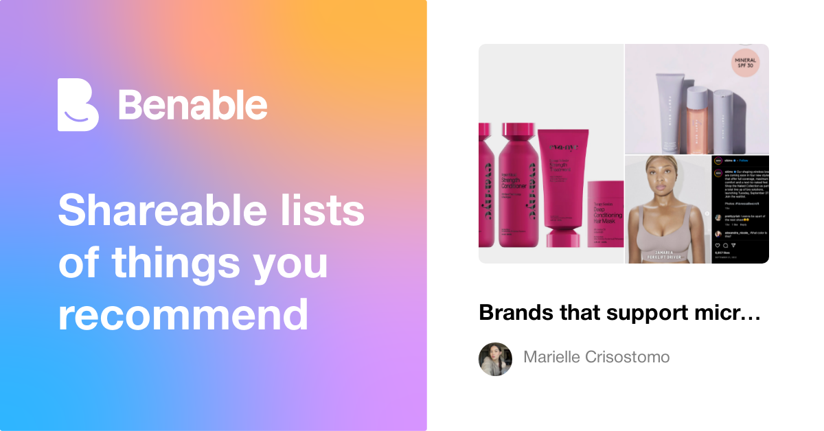 Brands that support micro-influencers