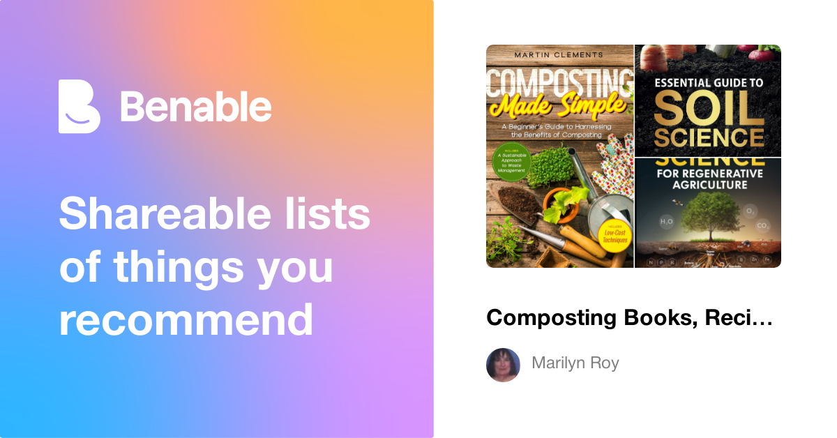 Composting Books, Recipes, Soil Testing Kits, Compostable Bags, and ...