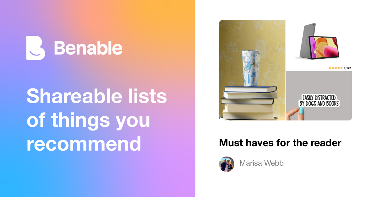 Must haves for the reader