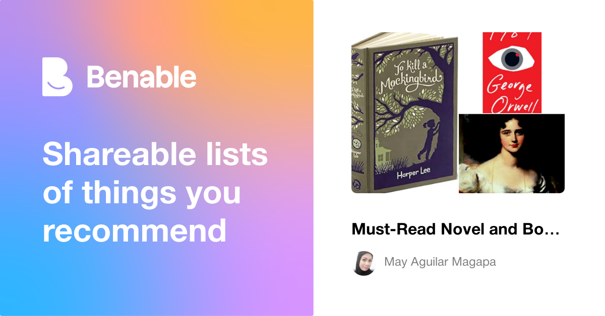 Must-Read Novel and Books