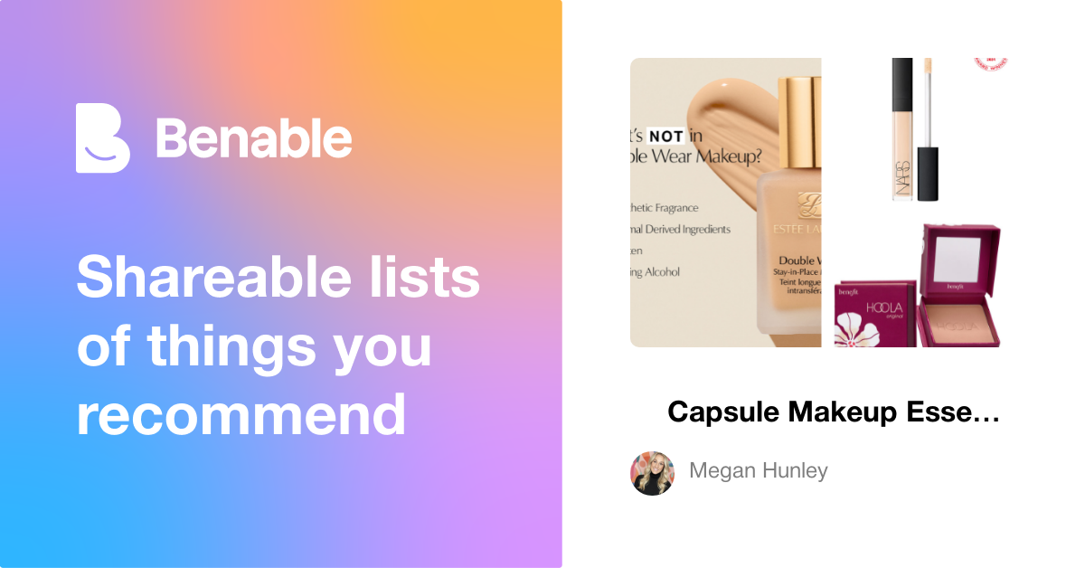 Capsule Makeup Essentials