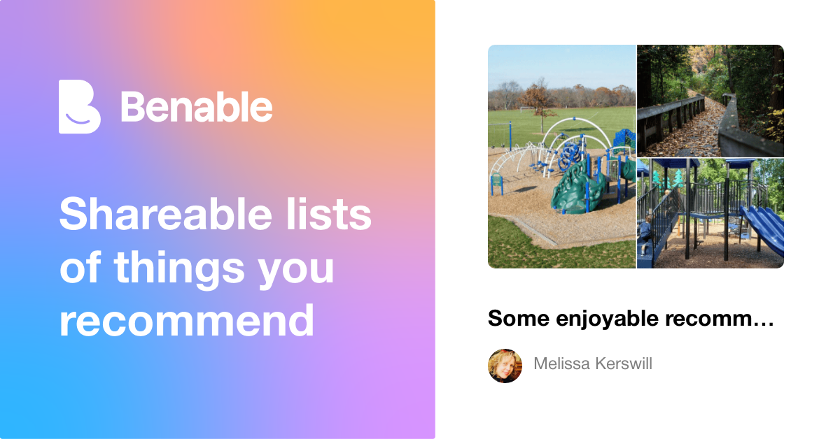 Some enjoyable recommendations
