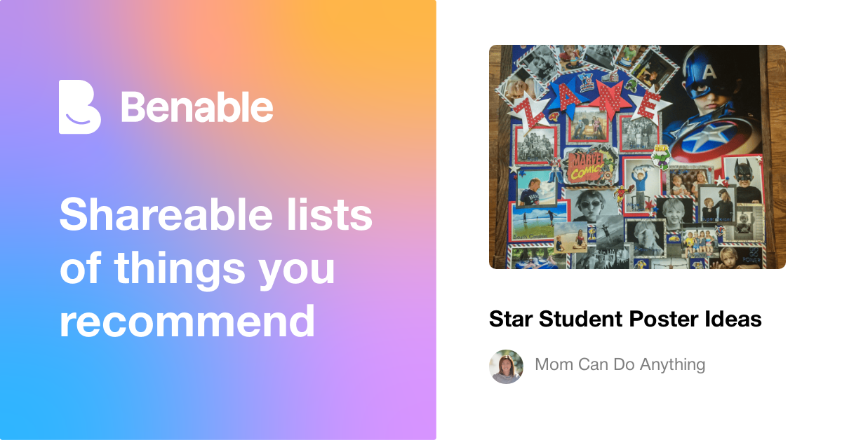 Star Student Poster Ideas