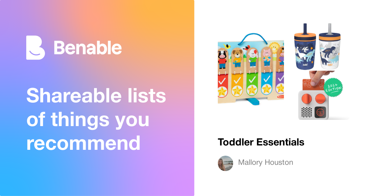 Toddler Essentials