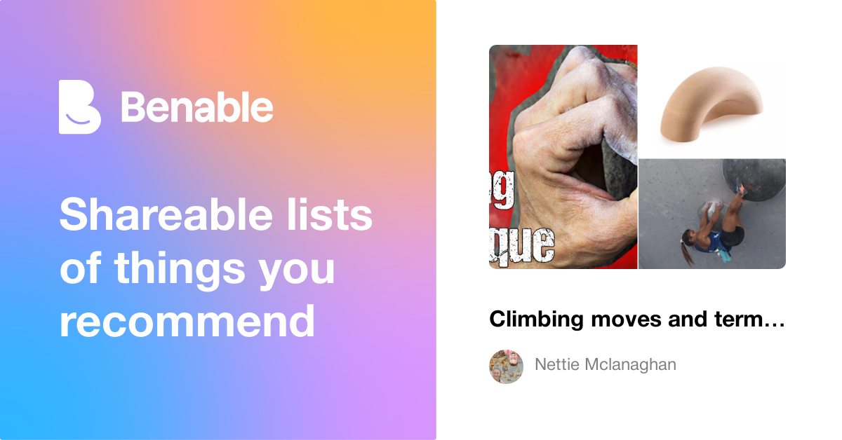 Climbing moves and terms- explained!